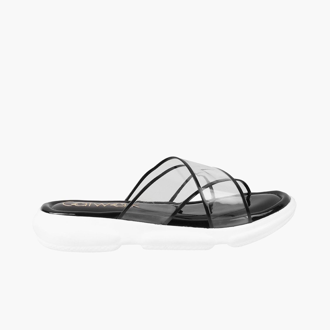 Buy CATWALK Women Transparent Strap Flats from Catwalk at just INR 2295.0