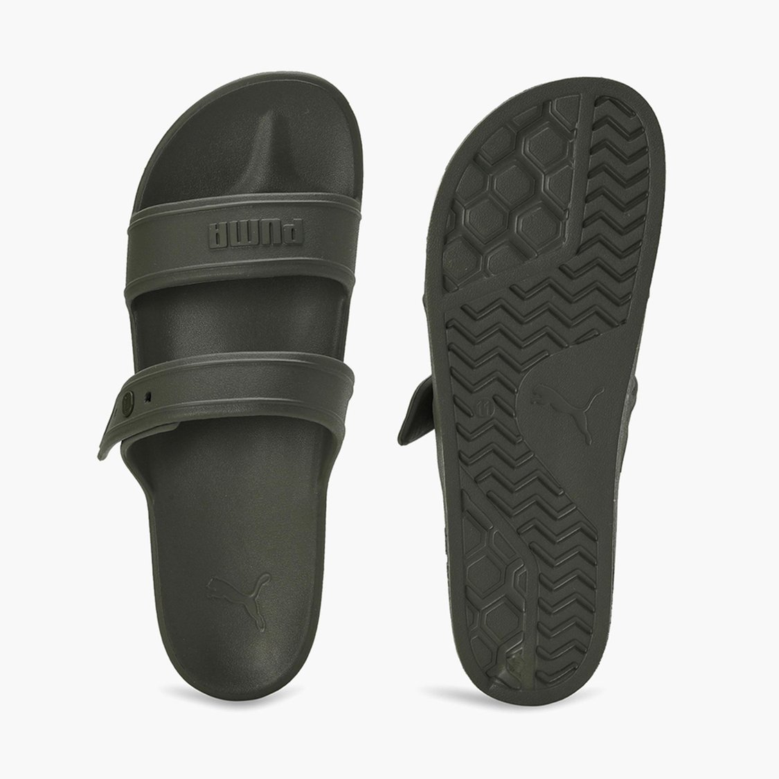 Buy PUMA Men Solid Sliders from PUMA at just INR 1999.0