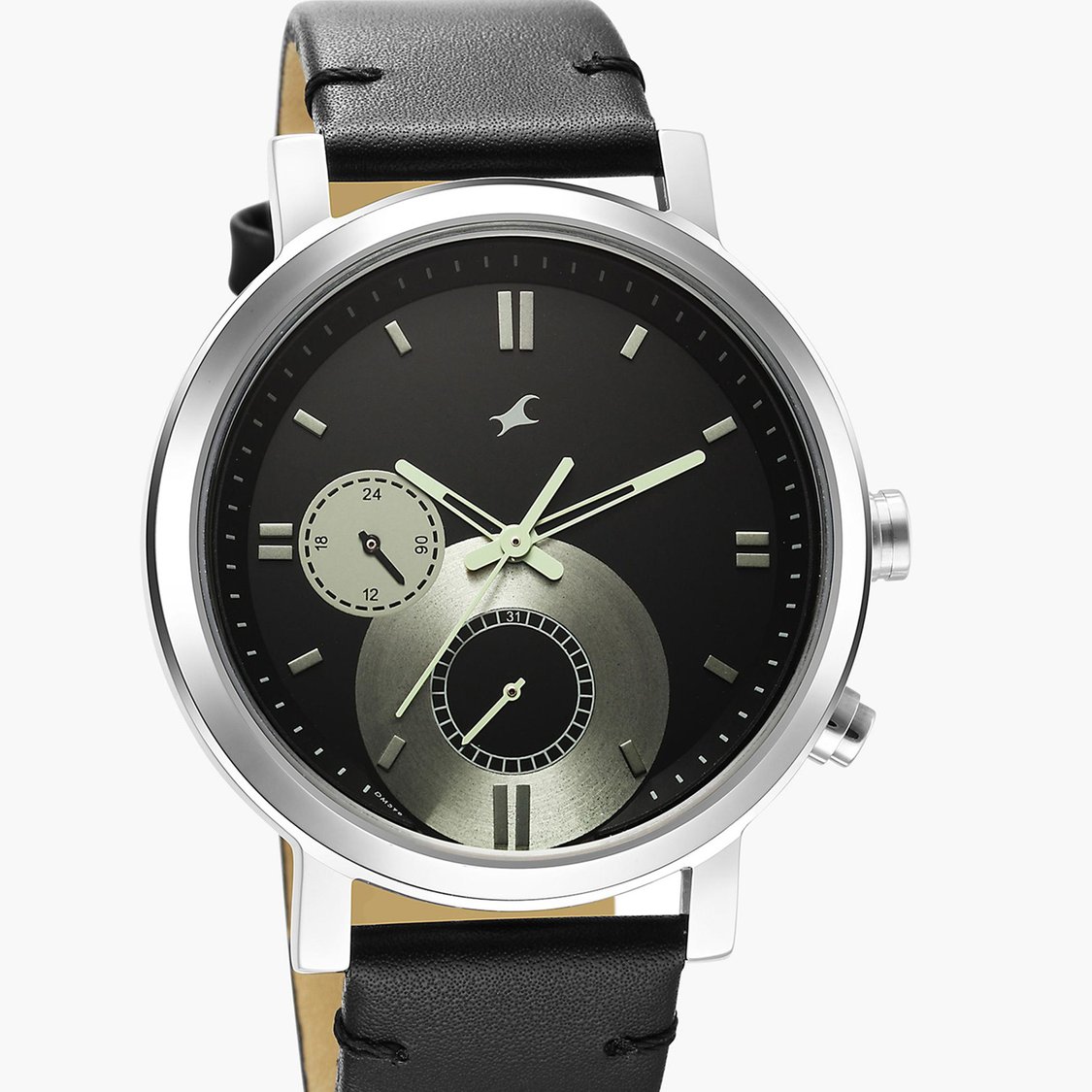 Buy FASTRACK Tick Tock Men Multifunction Watch with Leather Strap ...