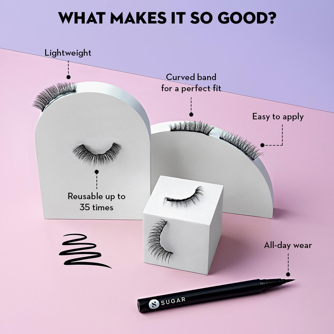 Buy SUGAR Maximeyes Drama Magnetic Eyelashes & Eyeliner - 02 ...
