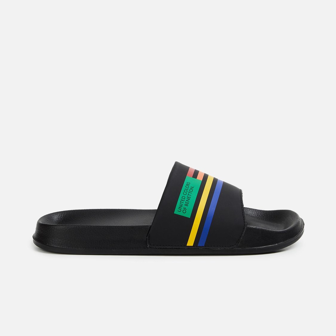Buy UNITED COLORS OF BENETTON Men Striped Sliders from United Colors of ...