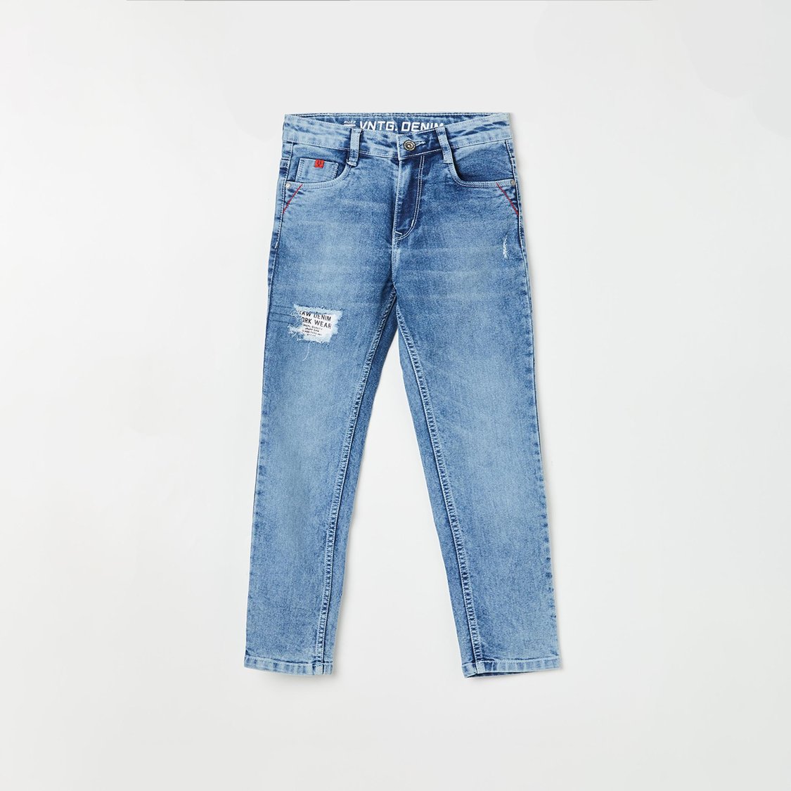 Buy RUFF KIDS Boys Distressed Regular Fit Jeans from Ruff Kids at just ...