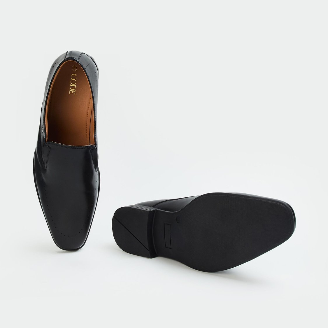 Buy CODE Men Solid Slip-on Formal Shoes from CODE at just INR 1899.0