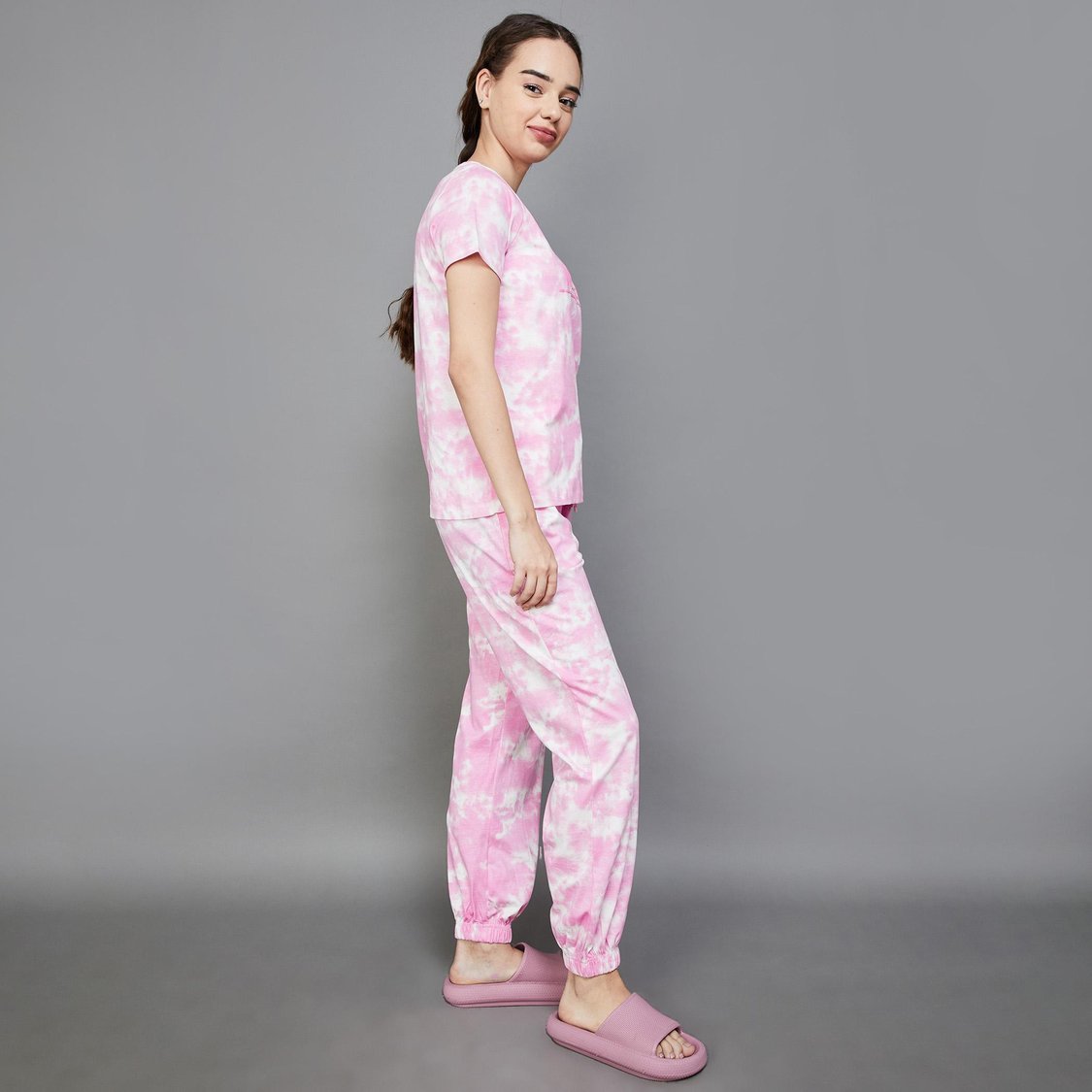 Buy GINGER Women Printed Round Neck Night Suit from Ginger at just INR ...