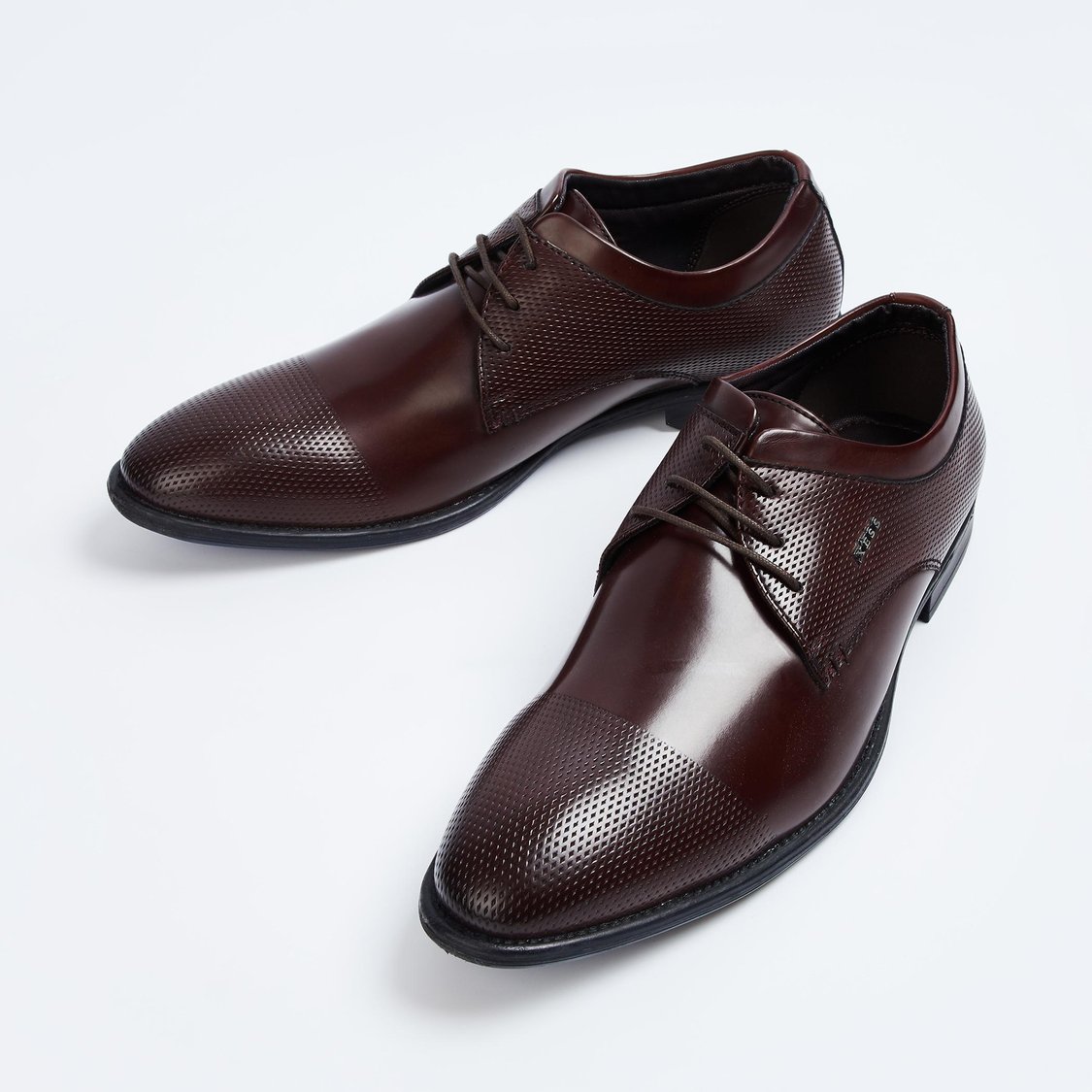 Buy ID Men Textured Lace-Up Derby Shoes from ID at just INR 2785.0