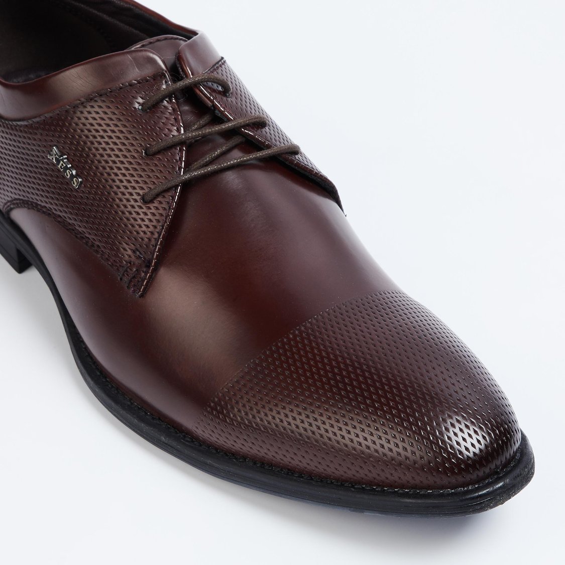 Buy ID Men Textured Lace-Up Derby Shoes from ID at just INR 2785.0