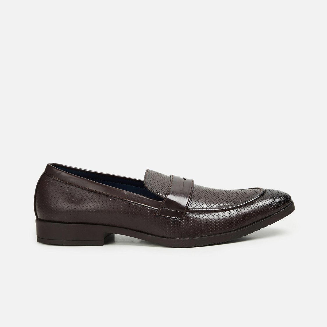 Buy CODE Men Textured Slip-On Formal Shoes from CODE at just INR 1899.0