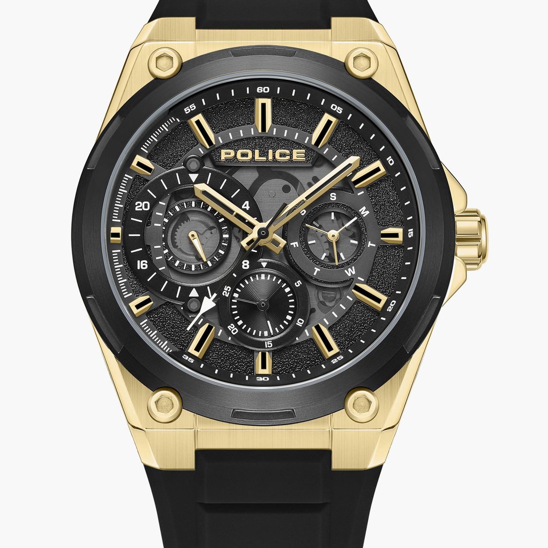 Buy POLICE Urban Rebel Men Multifunction Watch with Silicone Strap ...