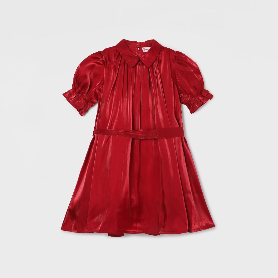 Buy PEPPERMINT Girl Pleated Belted A-line Dress from Peppermint at just ...