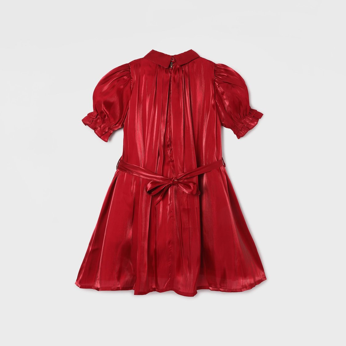 Buy PEPPERMINT Girl Pleated Belted A-line Dress from Peppermint at just ...