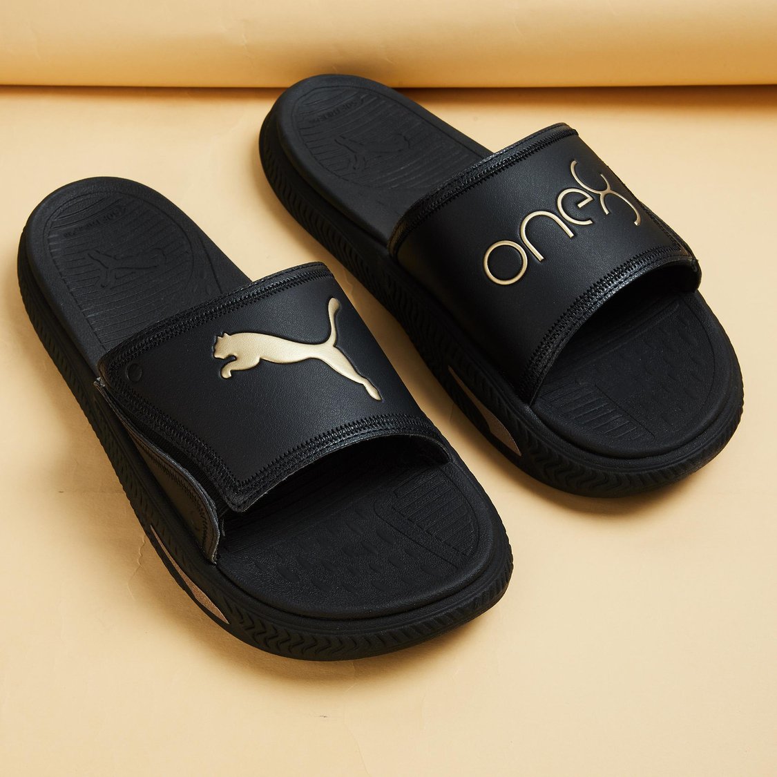 Buy PUMA Softride One8 Men Logo Engraved Sliders from PUMA at just INR ...