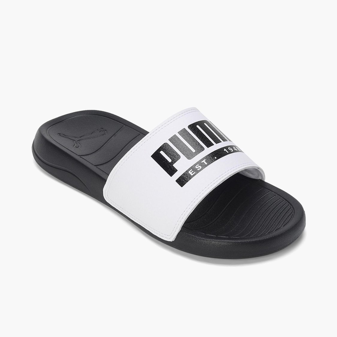 Buy PUMA Popcat Pacify Men Printed Sliders from PUMA at just INR 1999.0