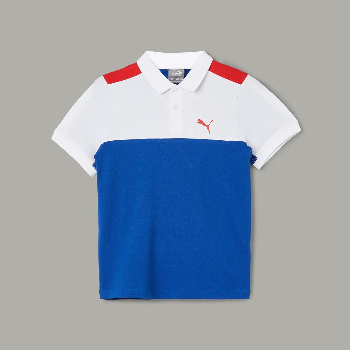 Buy PUMA Boys Colourblocked Polo T-shirt from PUMA at just INR 1499.0