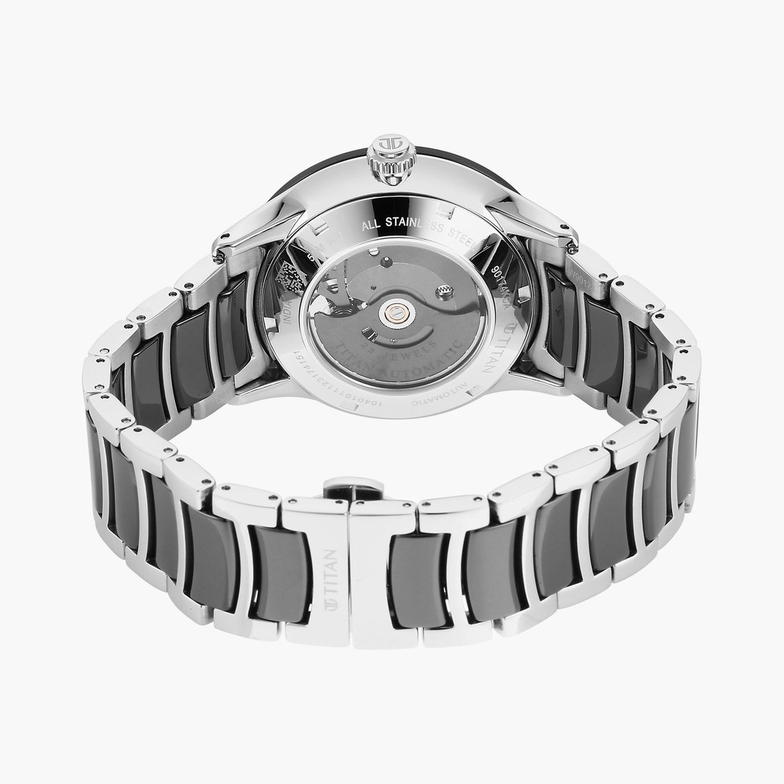 Buy TITAN Men Skeleton Automatic Watch with Ceramic Strap - 90174KD01 ...
