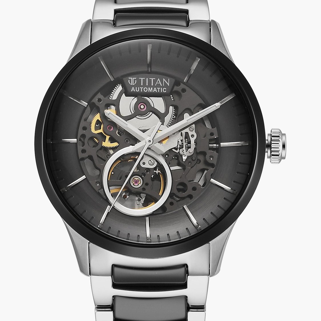 Buy TITAN Men Skeleton Automatic Watch with Ceramic Strap - 90174KD01 ...