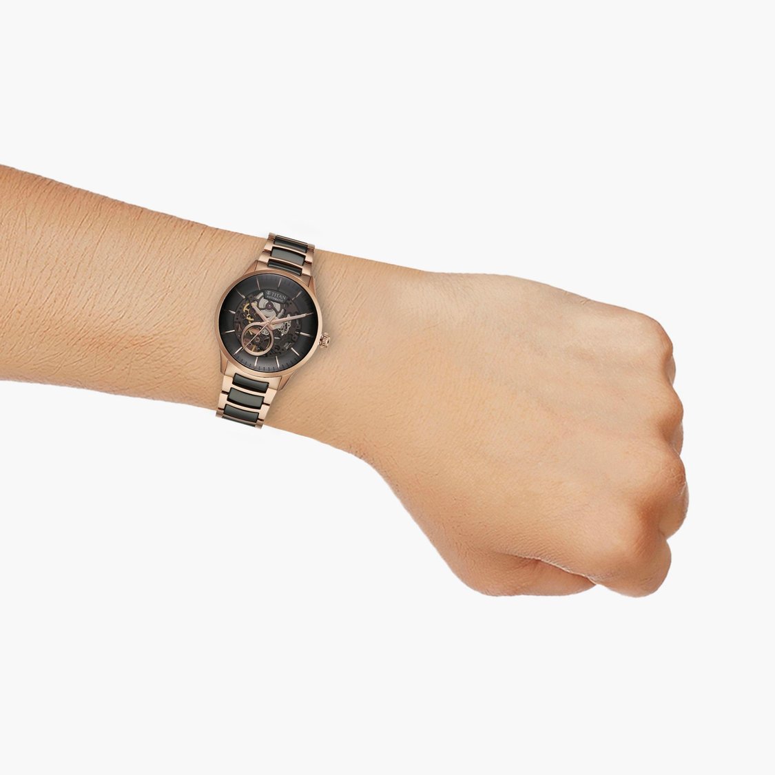 Buy TITAN Men Skeleton Automatic Watch with Ceramic Strap - 90174KD03 ...