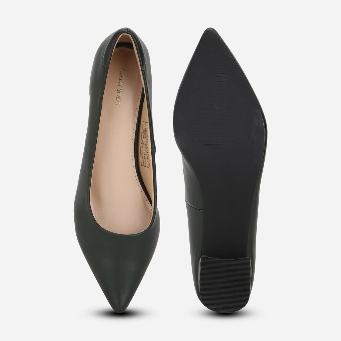 Buy ALLEN SOLLY Women Solid Block Heel Pumps from Allen Solly at just ...