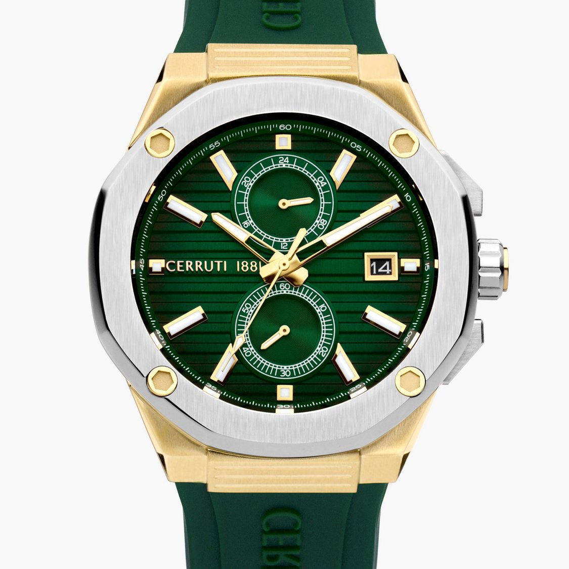 Buy CERRUTI 1881 Men Multifunctional Watch with Silicone Strap ...