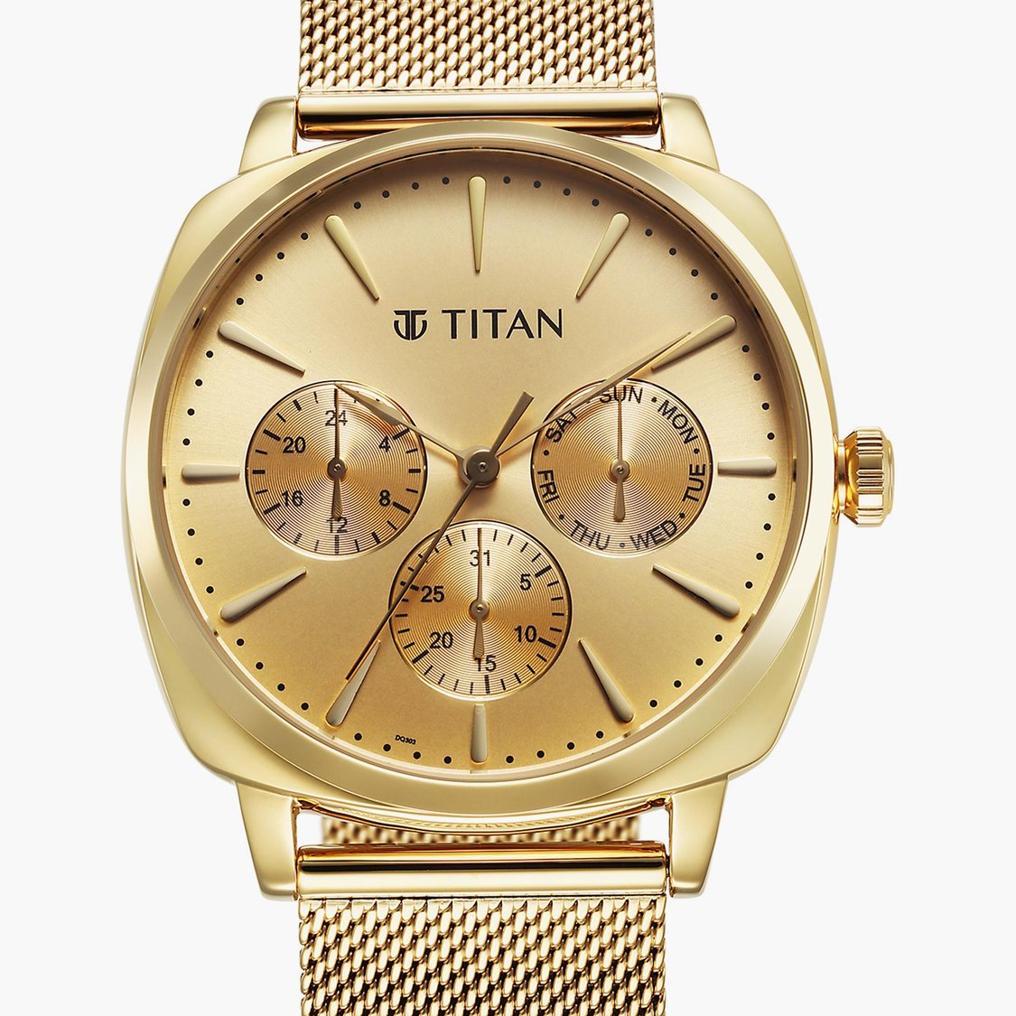 Buy TITAN Men Mesh Strap Multifunctional Watch - 90189YM02 from Titan ...