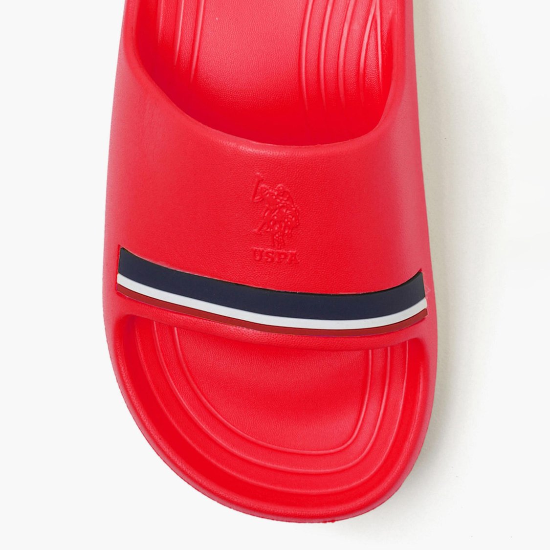 Buy U.S. Polo Assn. MEN EASTON Dk. Red FOAM WALK SLIDERS from U.S. POLO ...