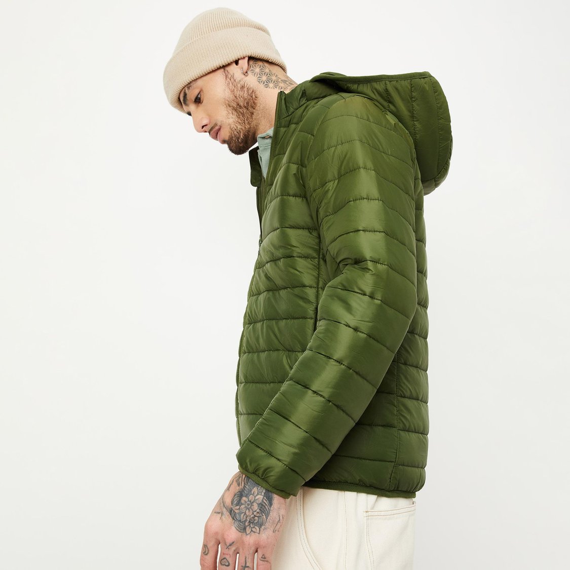 Buy Men Hooded Packable Puffer Jacket Online at just Rs. 2499.0 ...