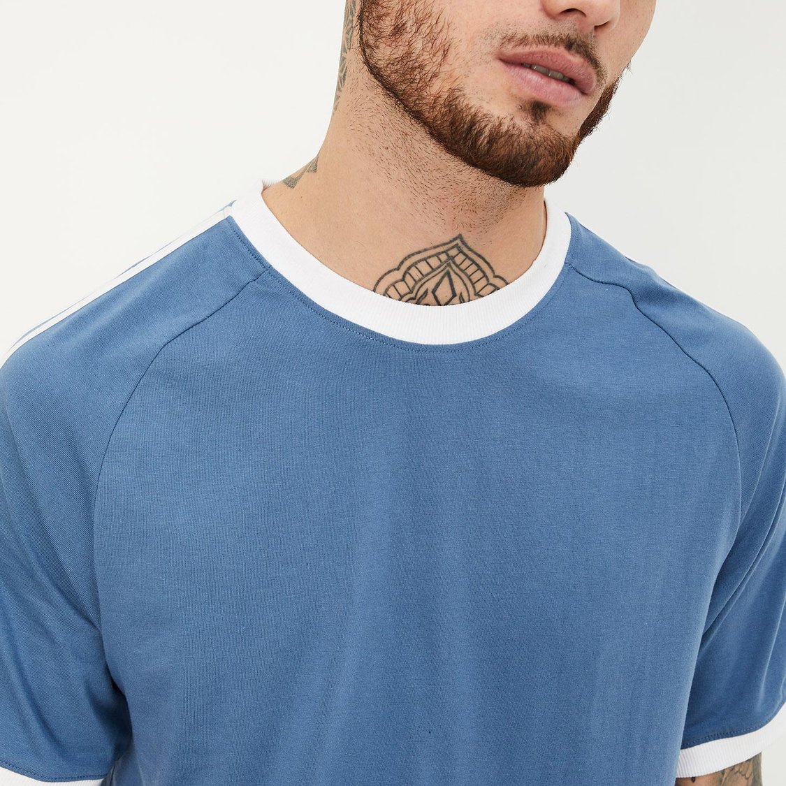 Buy Men Striped Raglan Sleeve Sports T-shirt Online at just Rs. 499.0 ...