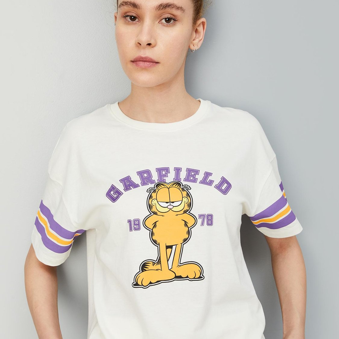 Buy Women Garfield Printed Sports T-shirt Online at just Rs. 499.0 ...