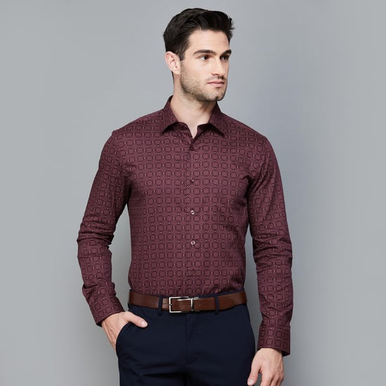 LOUIS PHILIPPE Men Printed Slim Fit Formal Shirt