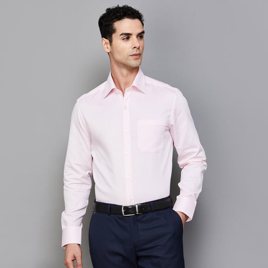 LOUIS PHILIPPE Men Solid Regular Fit Formal Shirt