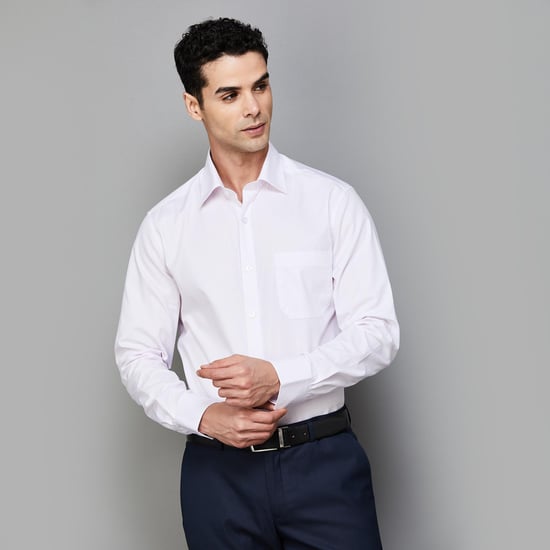LOUIS PHILIPPE Men Solid Regular Fit Formal Shirt