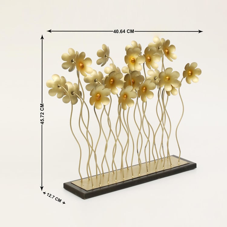 Buy VEDAS Noor Metal Flower Table Accent from Vedas at just INR 5399.0