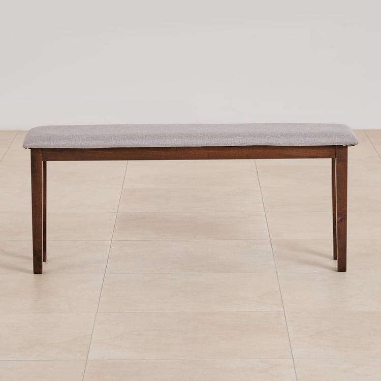 Buy (Refurbished) Helios Lia Fabric Dining Big Bench - Brown from ...