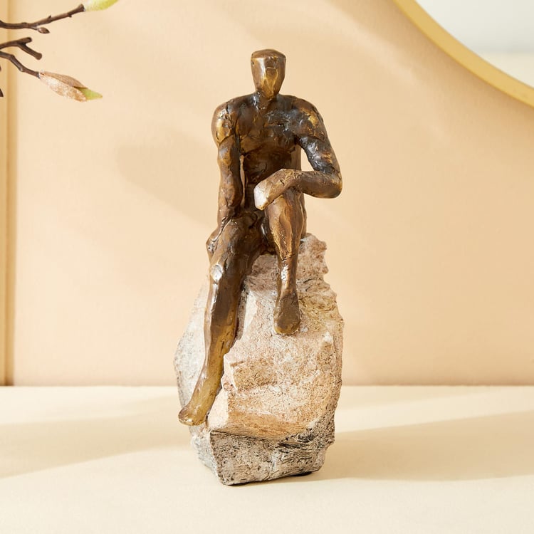 Buy Eternity Vogue Hart Polyresin Man Sitting on Rock Figurine from ...