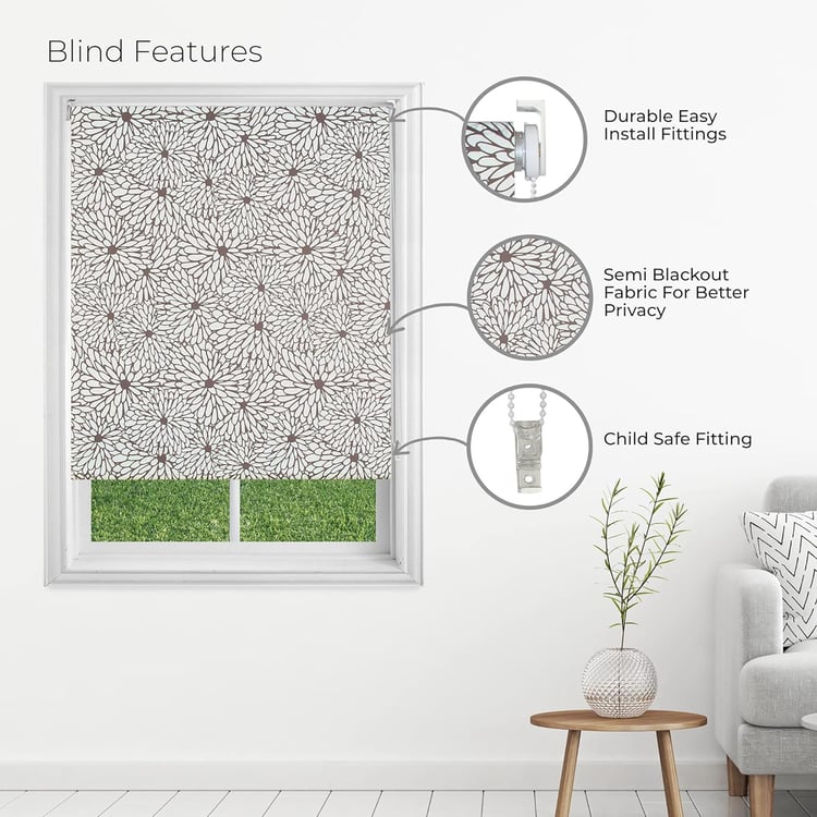 Buy DECO WINDOW Brown Printed Roller Blind - 56x84" from Deco Window at ...