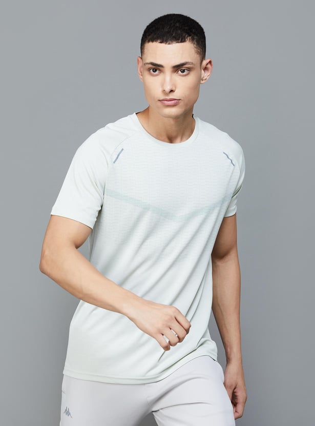 Buy KAPPA Men Heathered Regular Fit Sports T-shirt from Kappa at just ...
