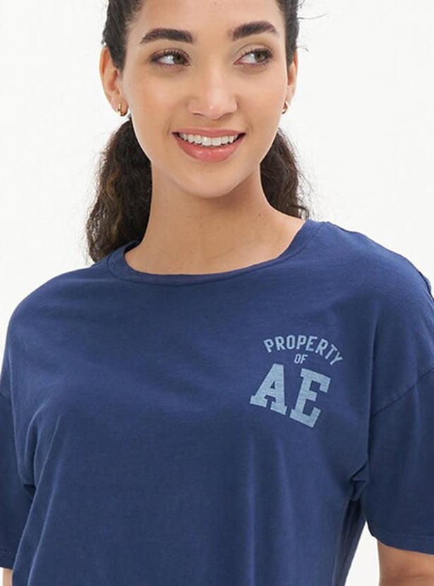 Buy American Eagle Women Typographic Printed T Shirt From American