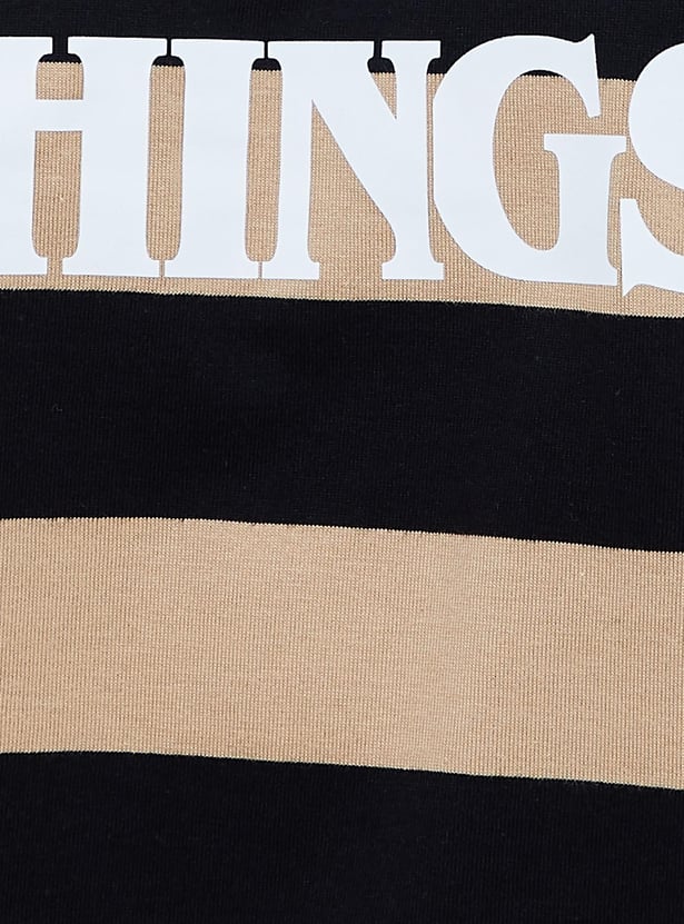 Buy GINGER Women Stranger Things Striped T-shirt from Ginger at just ...