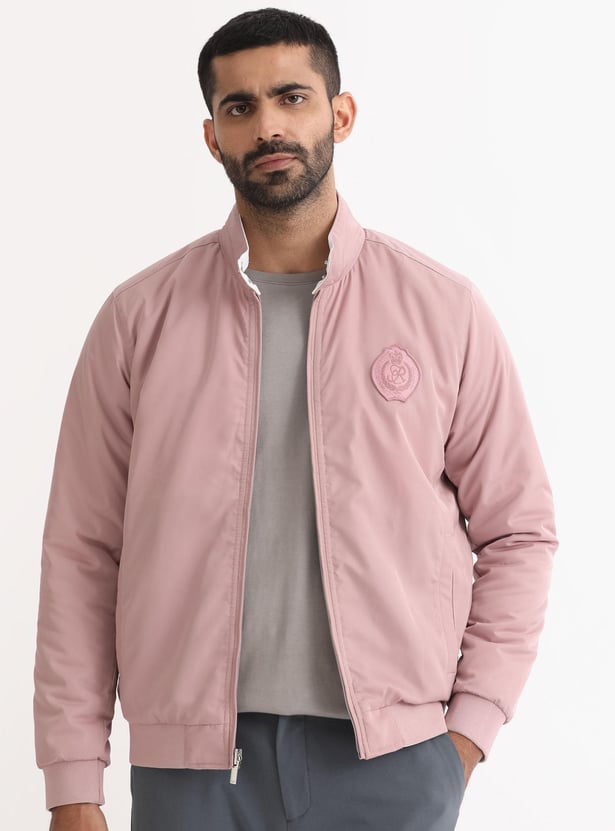 Buy RARE RABBIT Men Solid Reversible Bomber Jacket from Rare Rabbit at ...