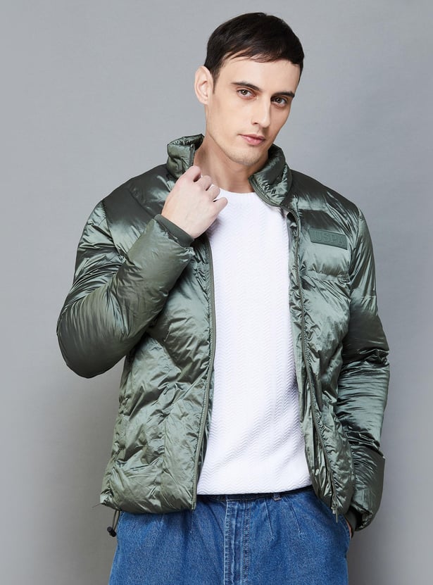 Buy U.S. POLO ASSN. Men Solid Puffer Jacket from U.S. POLO ASSN. at just INR 7699.0