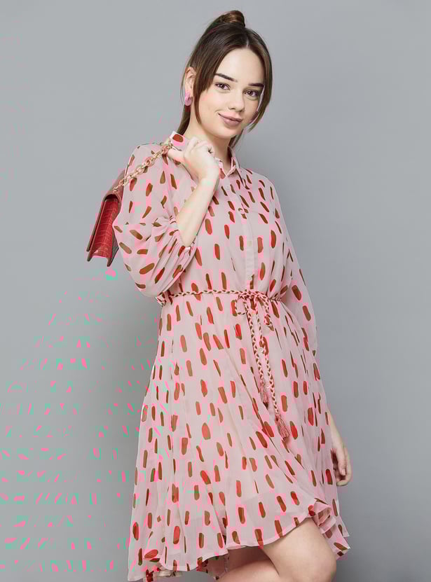 Buy COLOUR ME Women Printed A-Line Dress from Colour Me at just INR 1799.0