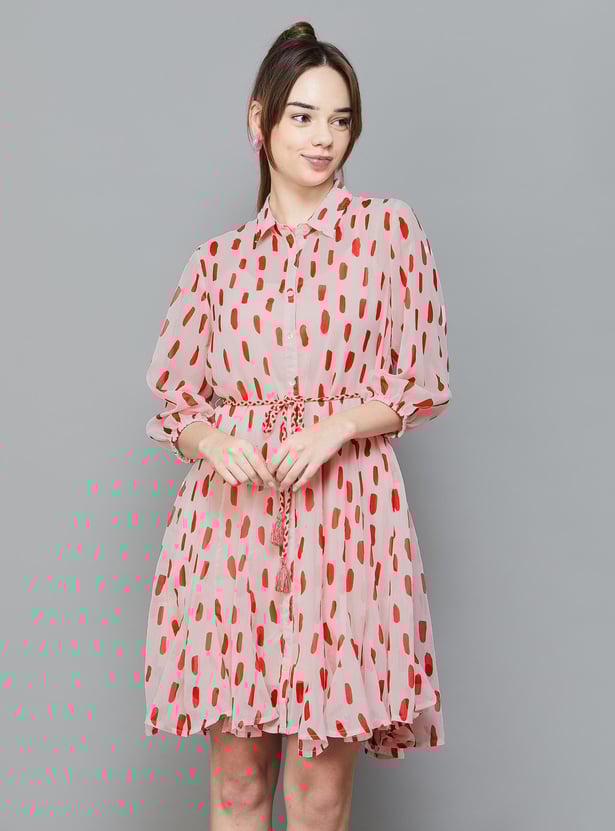 Buy COLOUR ME Women Printed A-Line Dress from Colour Me at just INR 1799.0