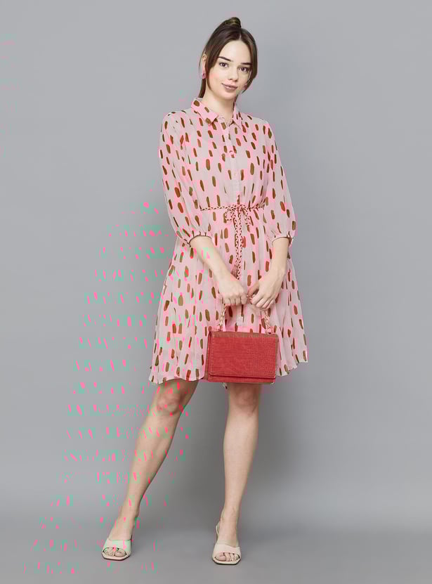 Buy COLOUR ME Women Printed A-Line Dress from Colour Me at just INR 1799.0