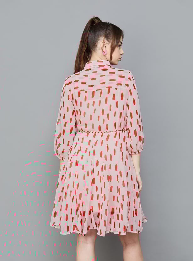 Buy COLOUR ME Women Printed A-Line Dress from Colour Me at just INR 1799.0