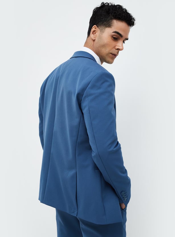 Buy CODE Men Solid Single-Breasted Formal Blazer from CODE at just INR 5999.0