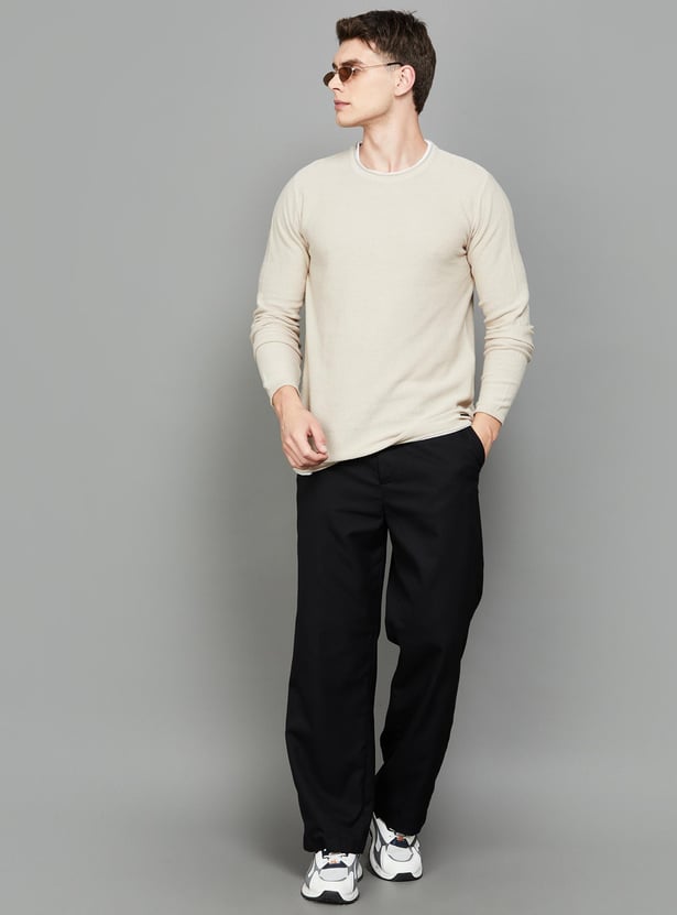 Buy BOSSINI Men Textured Sweater from Bossini at just INR 1499.0