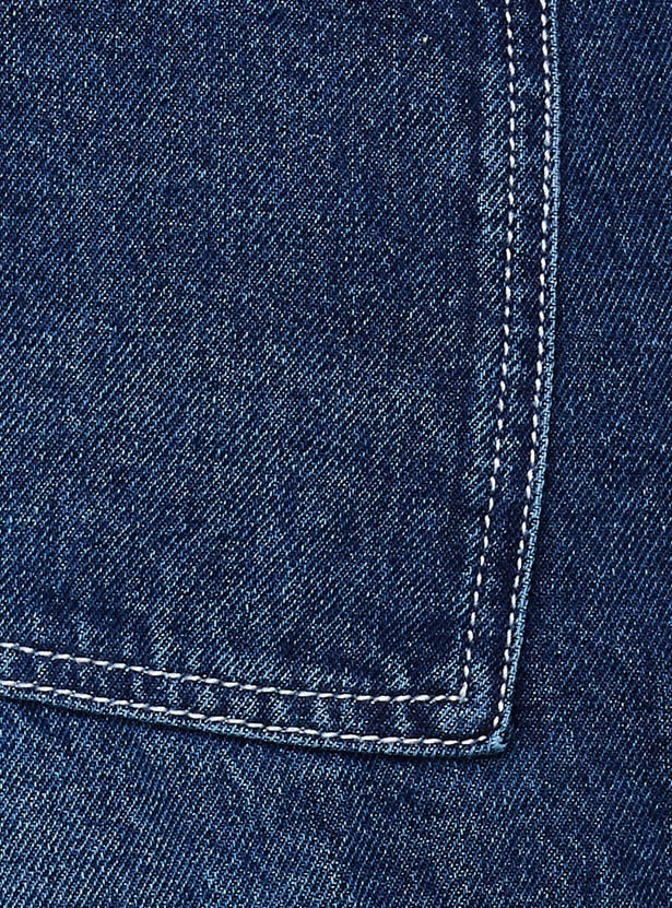 Buy BOSSINI Men Washed Comfort Fit Cargo Jeans from Bossini at just INR ...