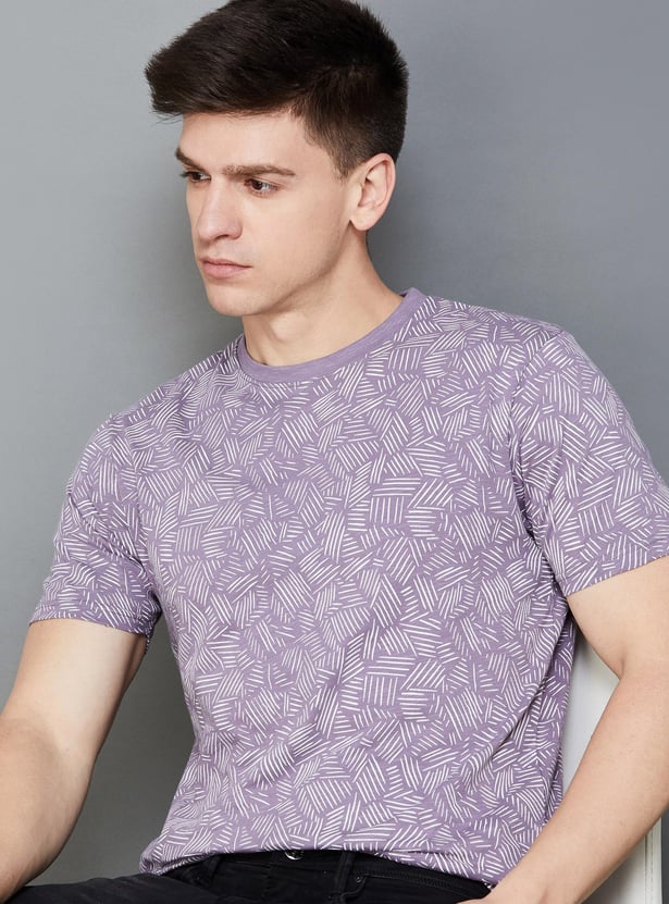 Buy CODE UNWIND Men Printed Regular Fit T-shirt from Code Unwind at ...