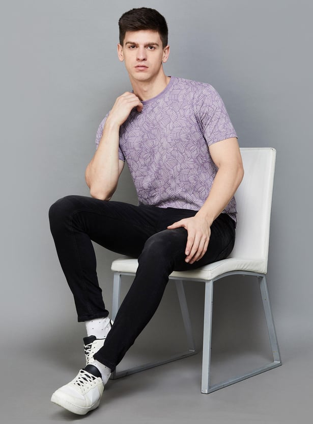 Buy CODE UNWIND Men Printed Regular Fit T-shirt from Code Unwind at ...