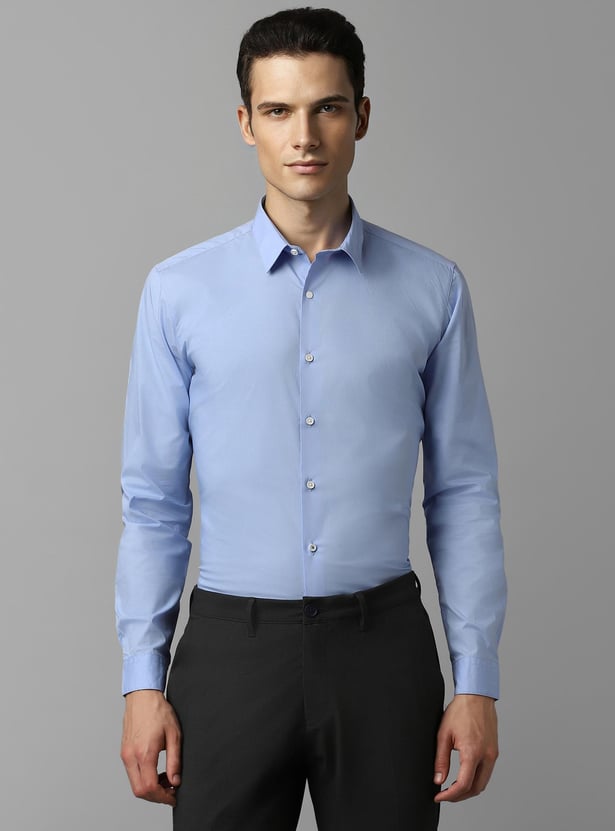 Buy LOUIS PHILIPPE Men Solid Super Slim Fit Formal Shirt from Louis ...