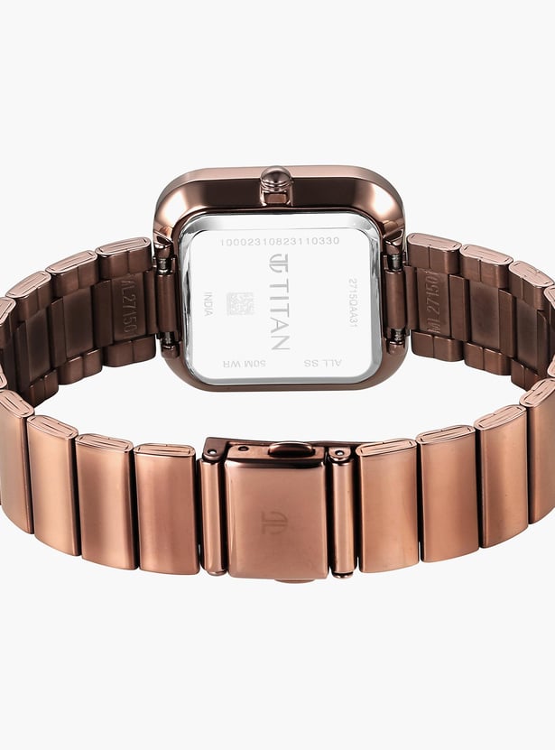 Buy TITAN Women Solid Analog Watch with Bracelet - 2715QM01F from Titan ...